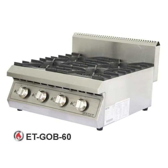 Jual GETRA Gas 4 Open Burner ET-GOB-60 / ET GOB 60 / ETGOB60 | Renos