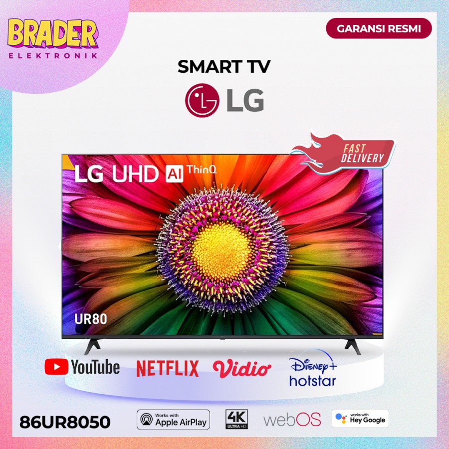 Jual LG TV 43 INCH 43UR8050 UHD 4K SMART TV 43UR8050PSB MAGIC REMOTE ...