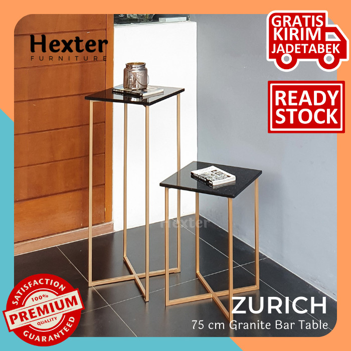 Jual ZURICH - Meja Bar Tinggi Hias Sudut Meja Granit Dessert Table ...