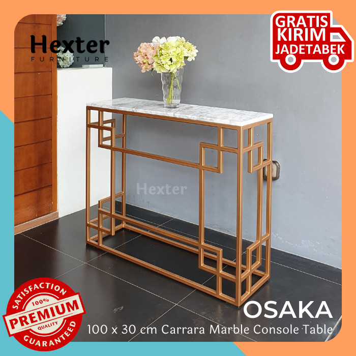 Jual OSAKA - Meja Console Table Marble - Meja Konsul Hias Marmer ...