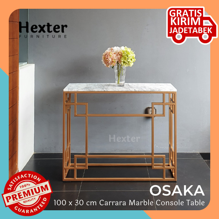 Jual OSAKA - Meja Console Table Marble - Meja Konsul Hias Marmer ...