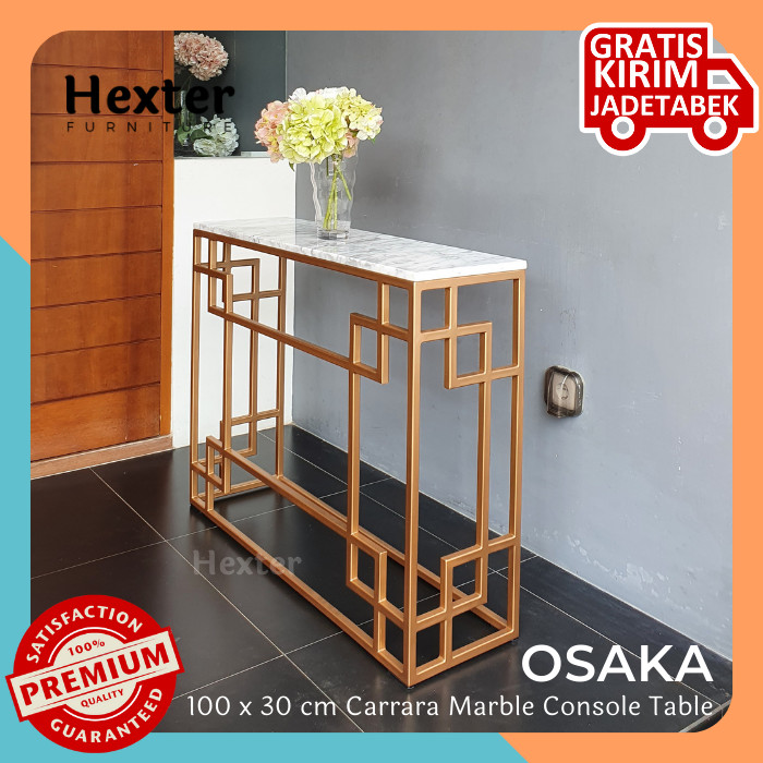 Jual OSAKA - Meja Console Table Marble - Meja Konsul Hias Marmer ...