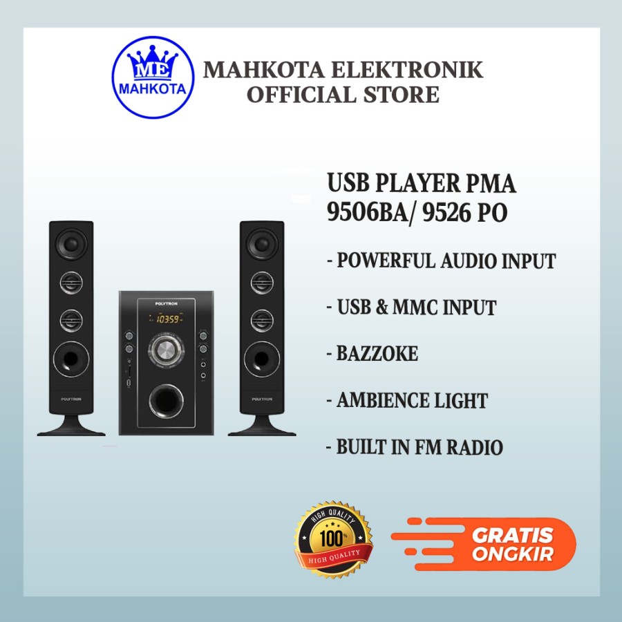 Jual POLYTRON PMA 9506 ACTIVE SPEAKER | Renos