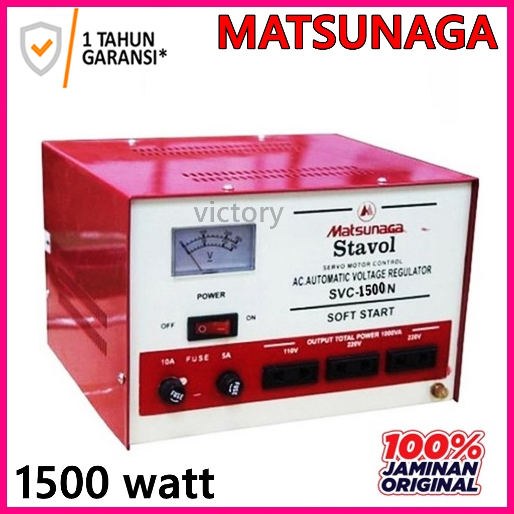 Jual Stabilizer Matsunaga 1500 Watt Alat Penstabil Voltage Listrik | Renos