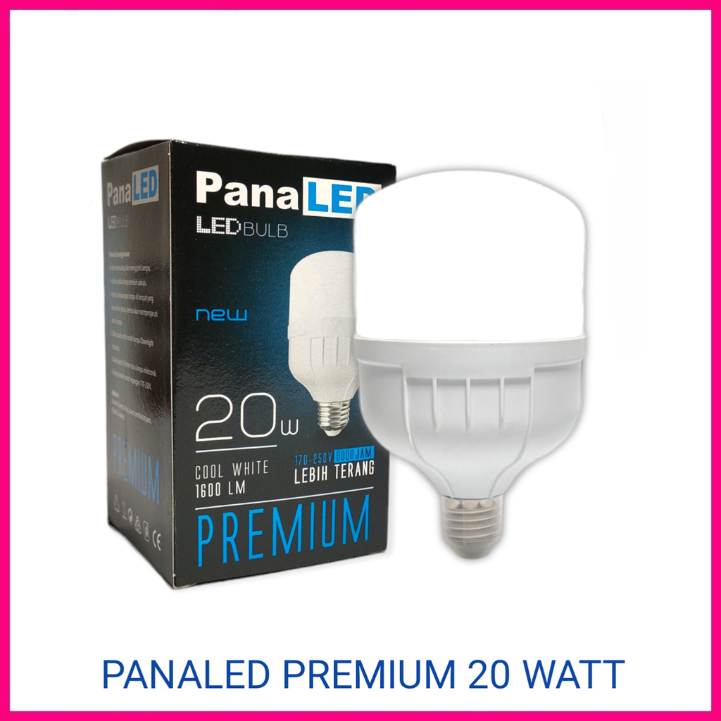 Jual Lampu LED 20 Watt E27 Bohlam 20 Watt Panaled BULB Putih | Renos