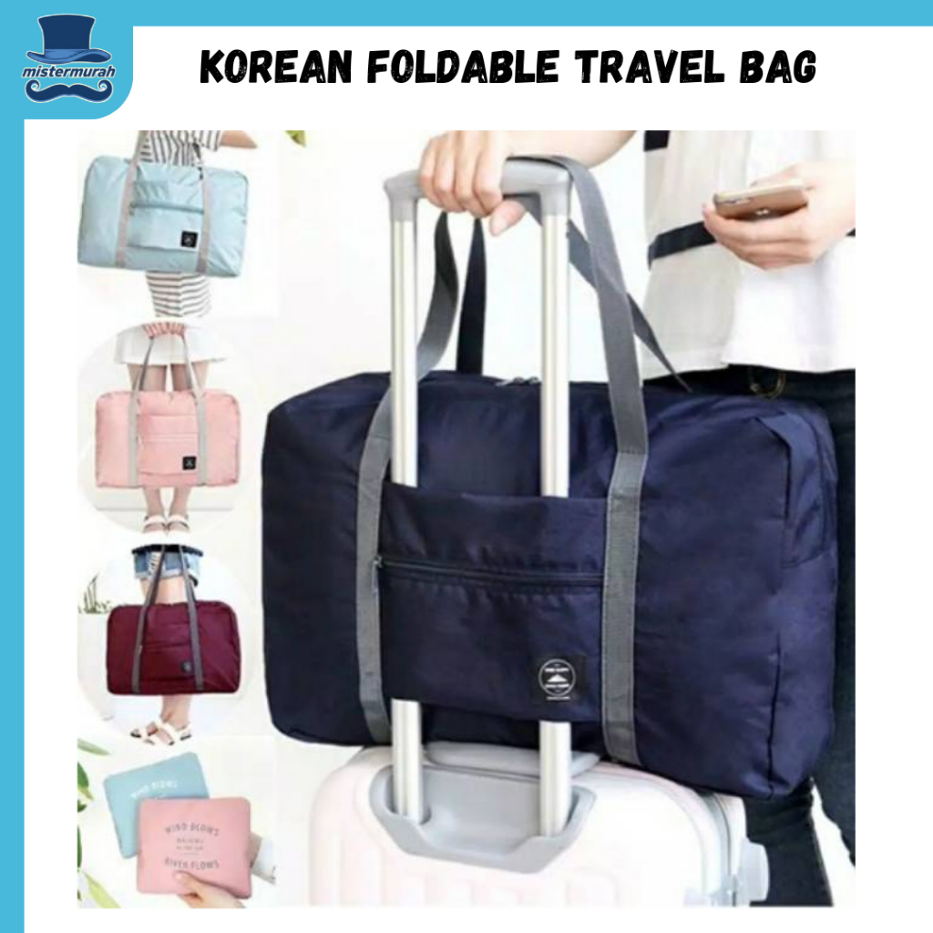 Jual Korean Foldable Travel Bag Hand Carry Tas Lipat Koper Bagasi ...