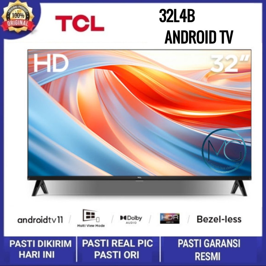Jual TCL 32 Inch 32L4B Smart TV - Android 11 - HD - Dolby Audio | Renos