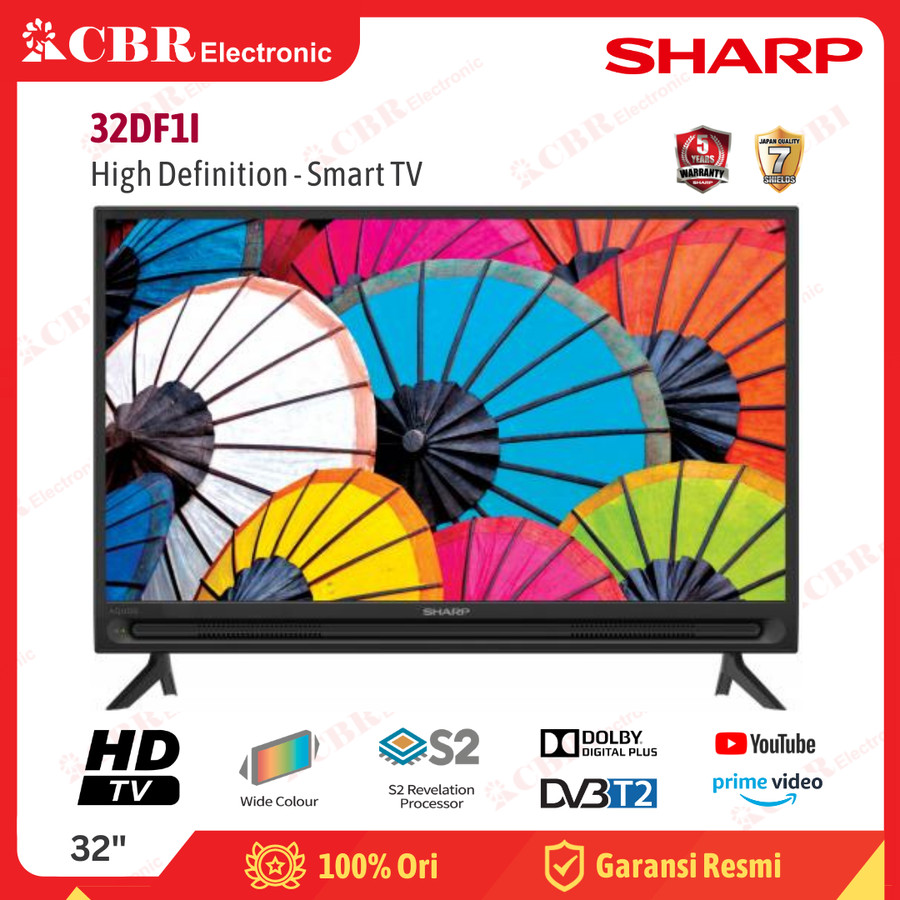 Jual TV SHARP 32 Inch LED 32DF1I (HD-Digital TV) | Renos