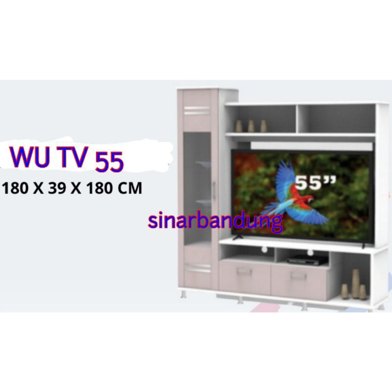 Jual RAK TV WALL UNIT MINIMALIS BESAR / RAK TV BESAR | Renos