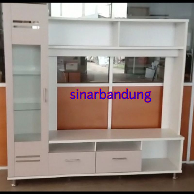 Jual RAK TV WALL UNIT MINIMALIS BESAR / RAK TV BESAR | Renos