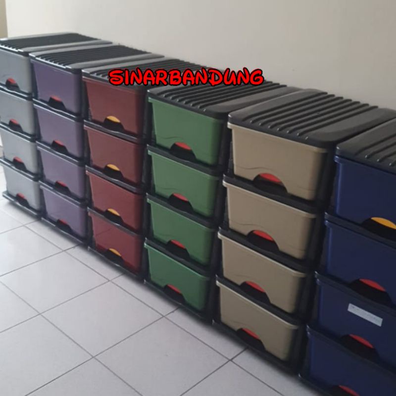 Jual RAK PLASTIK SUSUN 4 / LACI PLASTIK / LEMARI PLASTIK MURAH | Renos