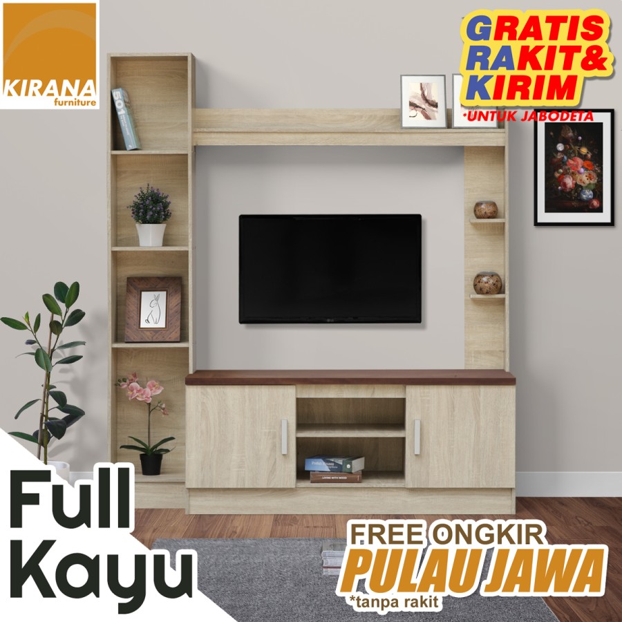 Jual Kirana Rak TV Meja TV Lemari Buffet Kayu Modern Minimalis ...