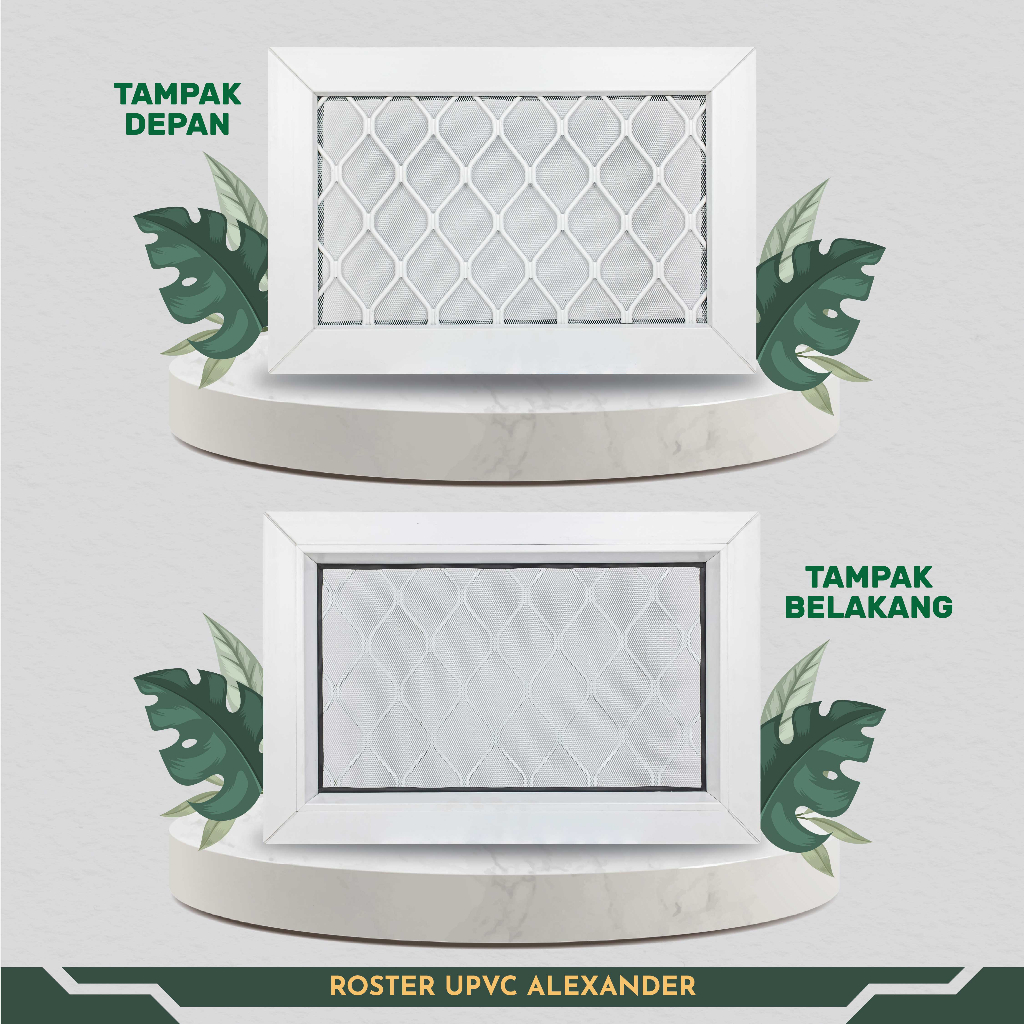 Jual Jendela UPVC Roster Expanda Kasa Nyamuk 60x40CM, 60x50CM | Renos