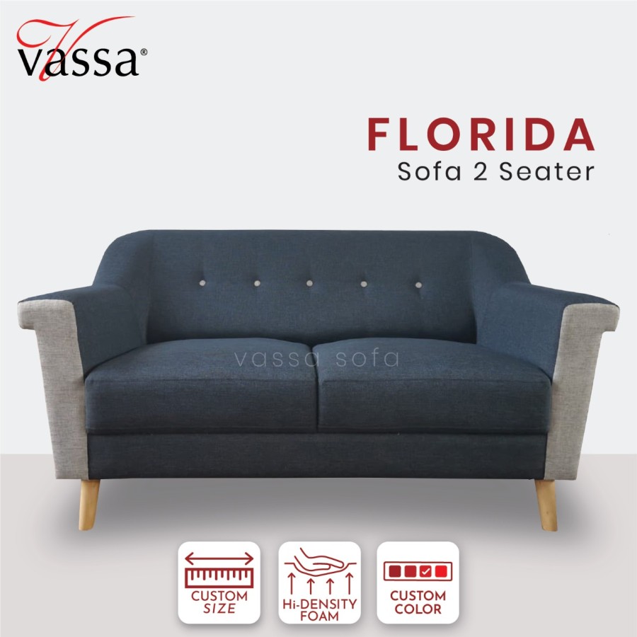 Jual SOFA 2 SEATER / SOFA FLORIDA / VASSA SOFA | Renos