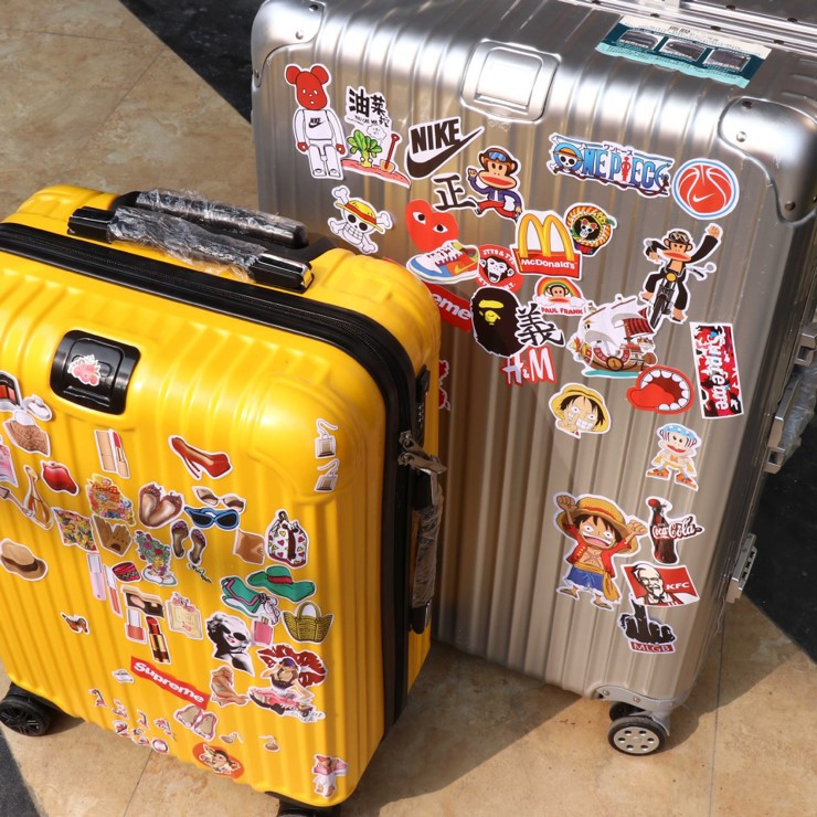 Jual Stiker Sticker Koper Laptop Kulkas Motor Travel Retro Murah Bagus ...