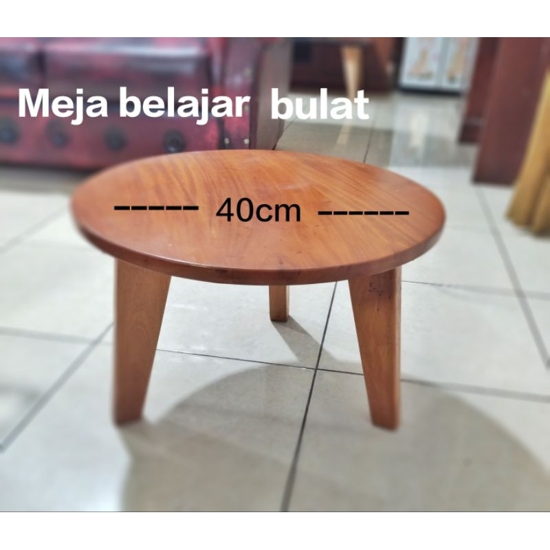 Jual Meja Bulat / Meja Belajar / Meja Anak Diameter 40cm * T30cm | Renos