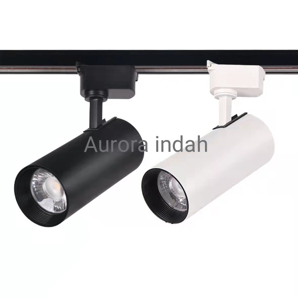 Jual LAMPU RELL TRACK LED SOROT LAMPU SOROT TRACKLIGHT REL SPOTLIGHT 10W 15W / 20W / 30W | Renos