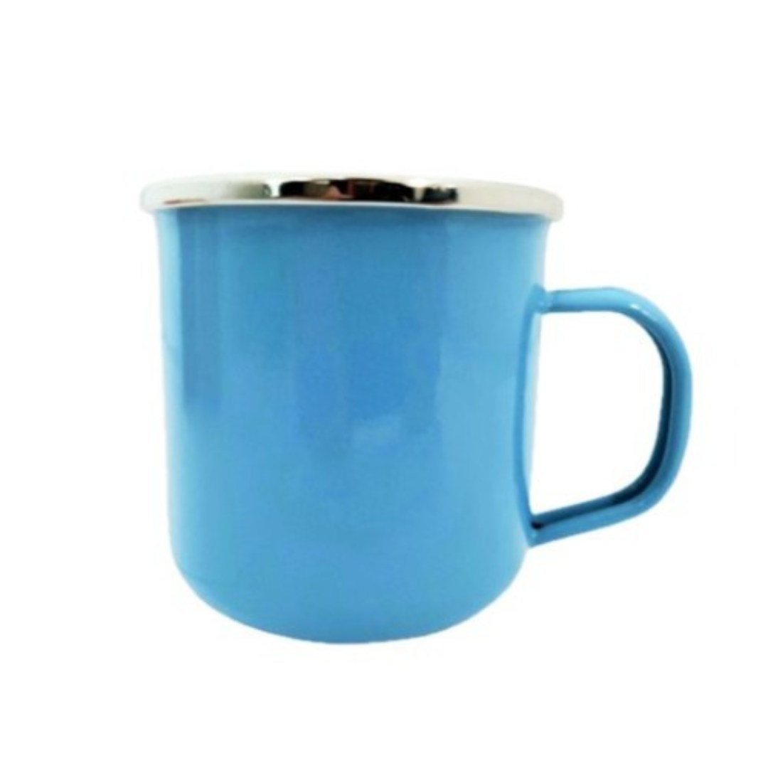 Jual Gelas Mug Enamel Jadul 6 cm 150ml Aesthetic / Gelas Kaleng Warna ...