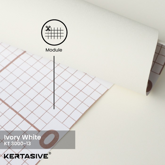 Jual IVORY WHITE - PVC INTERIOR FILM KERTASIVE ( 122 CM ) /M | Renos