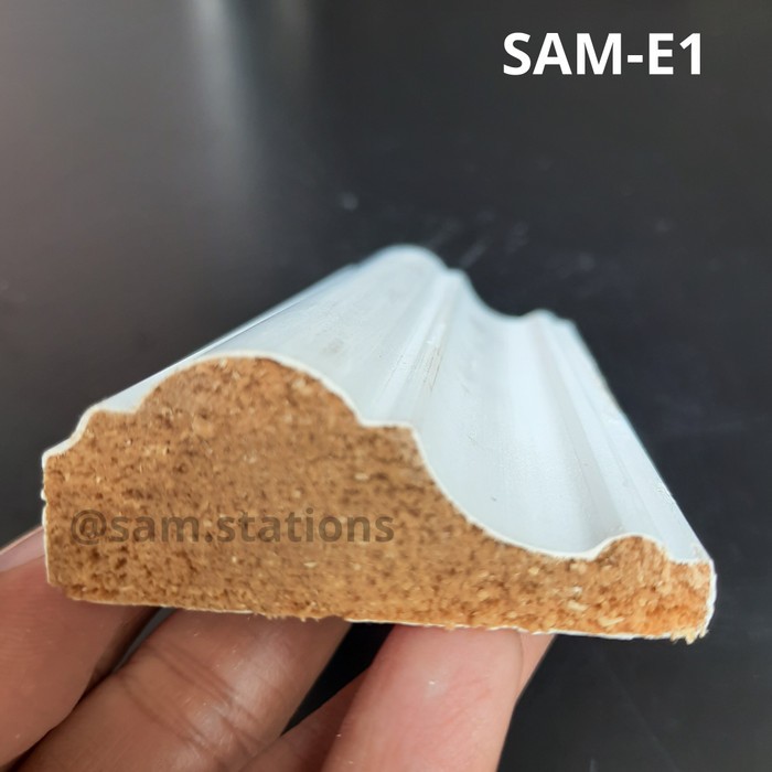 Jual SAM-E2 LIST KAYU WALL MOULDING WAINSCOTING LIS DINDING WALL PROFIL ...