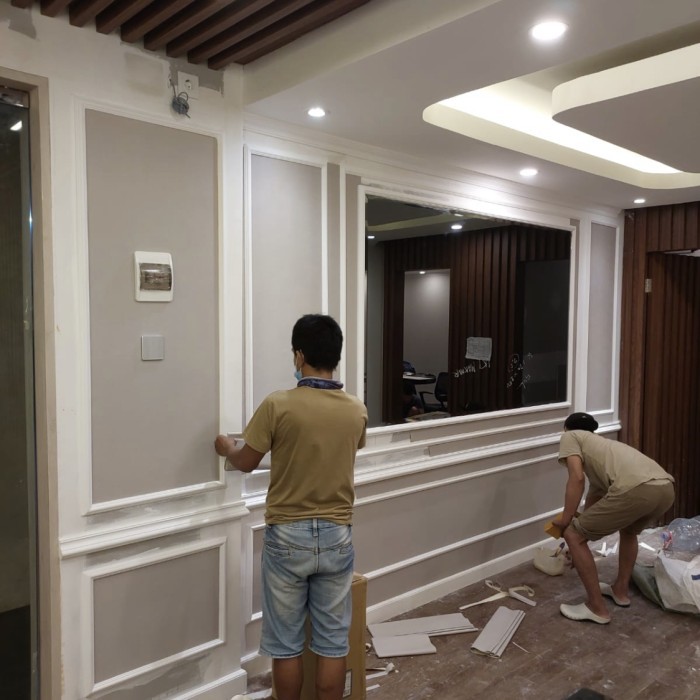 Jual SAM-E2 LIST KAYU WALL MOULDING WAINSCOTING LIS DINDING WALL PROFIL ...