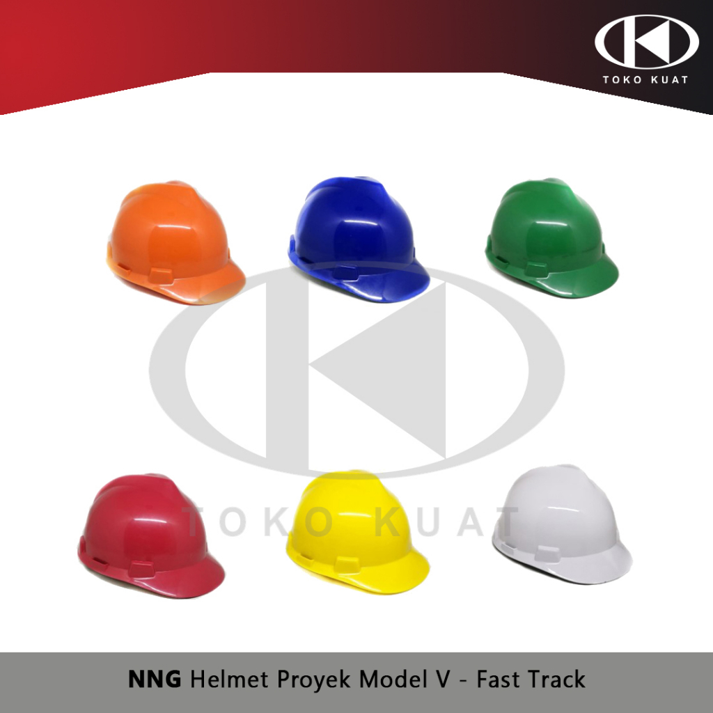 Jual NNG helm proyek safety helmet V fast track putar bukan MSA Krisbow ...