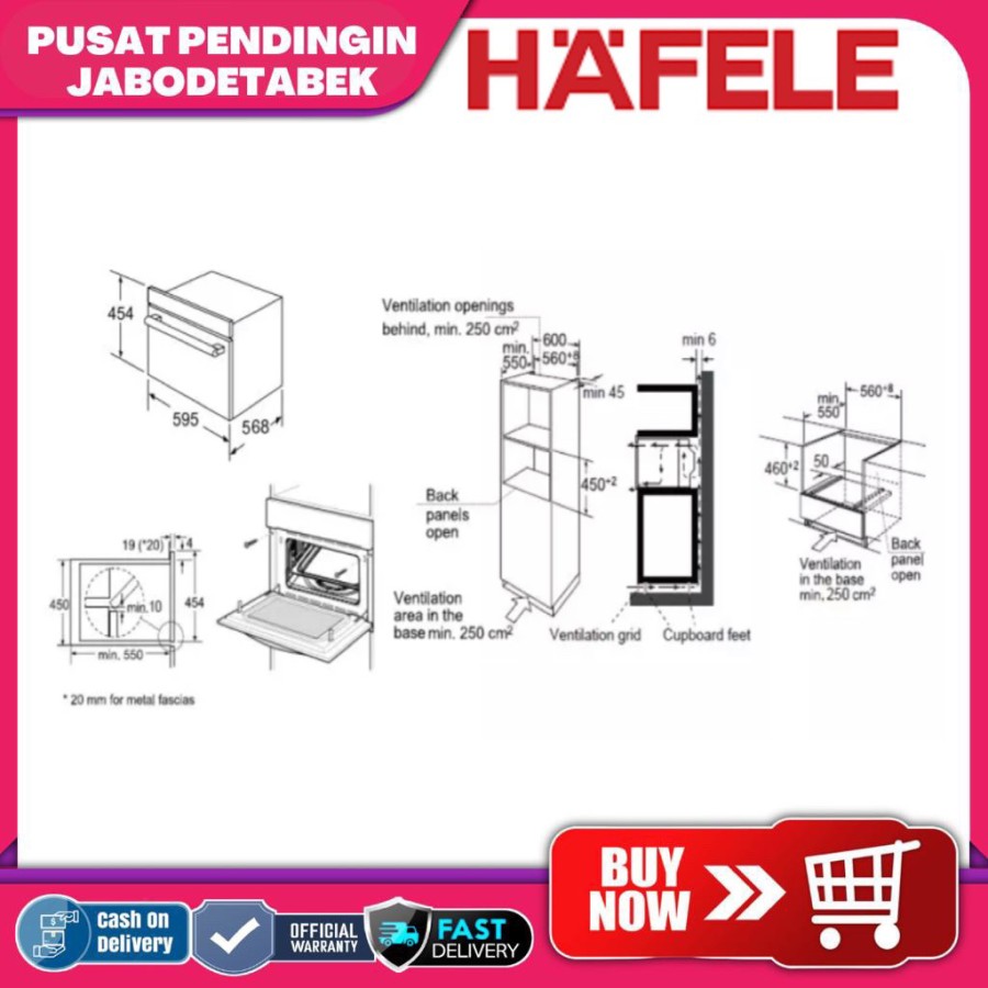 Jual Hafele Built-in Microwave Oven Pirus Glatt - Oven Microwave Tanam ...