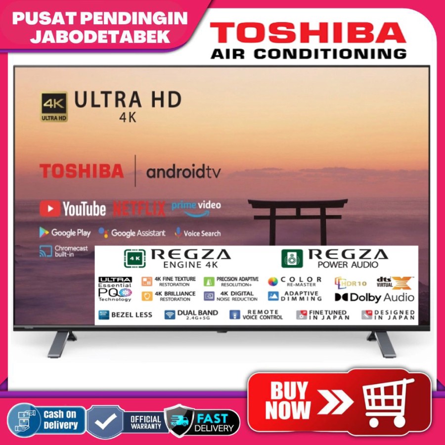 Jual TOSHIBA Smart Android LED TV 4K 43 Inch - 43C350KP [FREE BRACKET ...