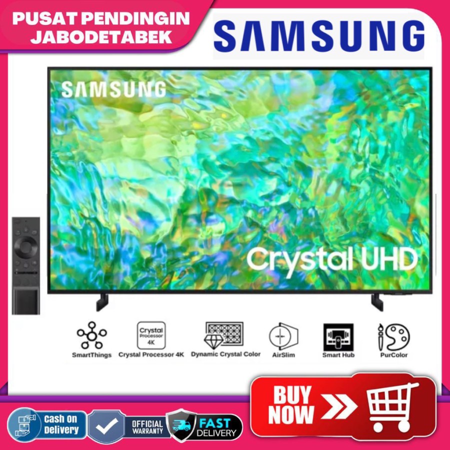 Jual Samsung Crystal 4K UHD 55CU8000 SMART TV 55 Inch UA55CU8000 | Renos