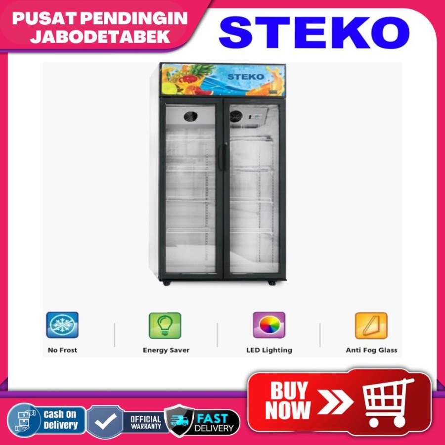Jual STEKO - SHOWCASE 2 PINTU - MG750 | Renos
