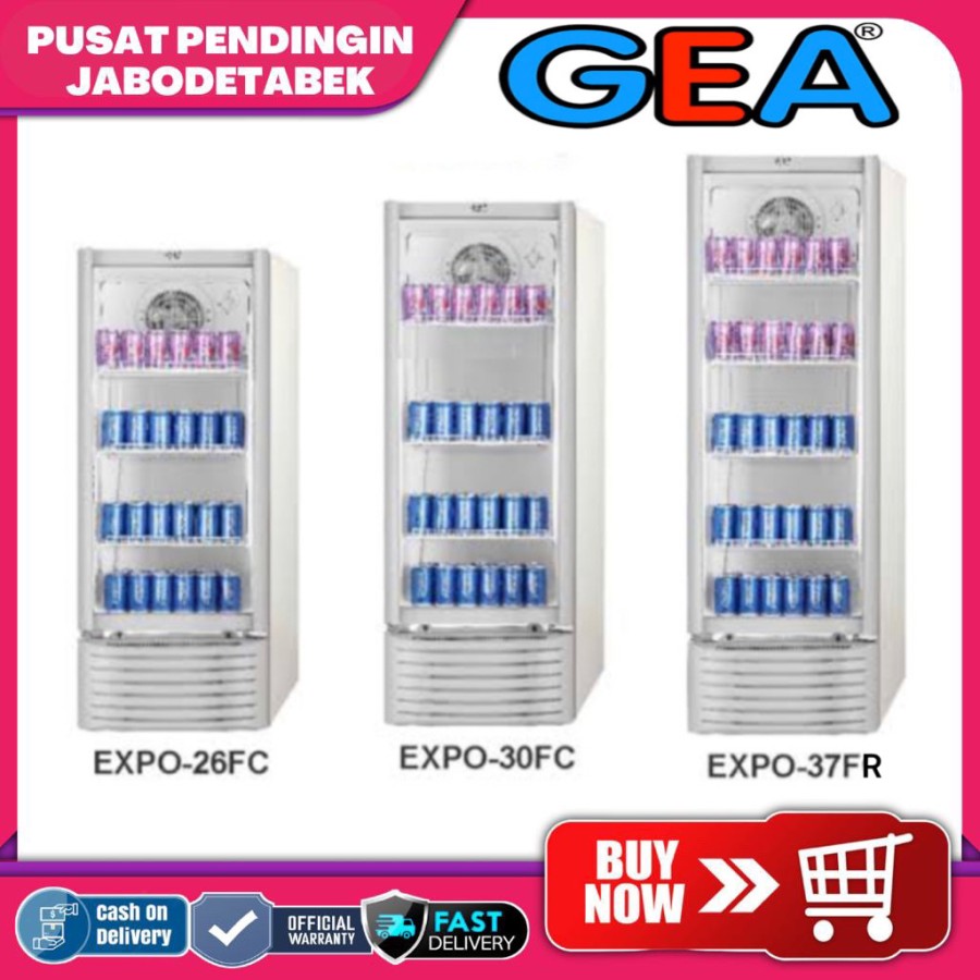 Jual Showcase GEA EXPO 30FC / EXPO 30 FC 4 Rak Garansi Resmi | Renos