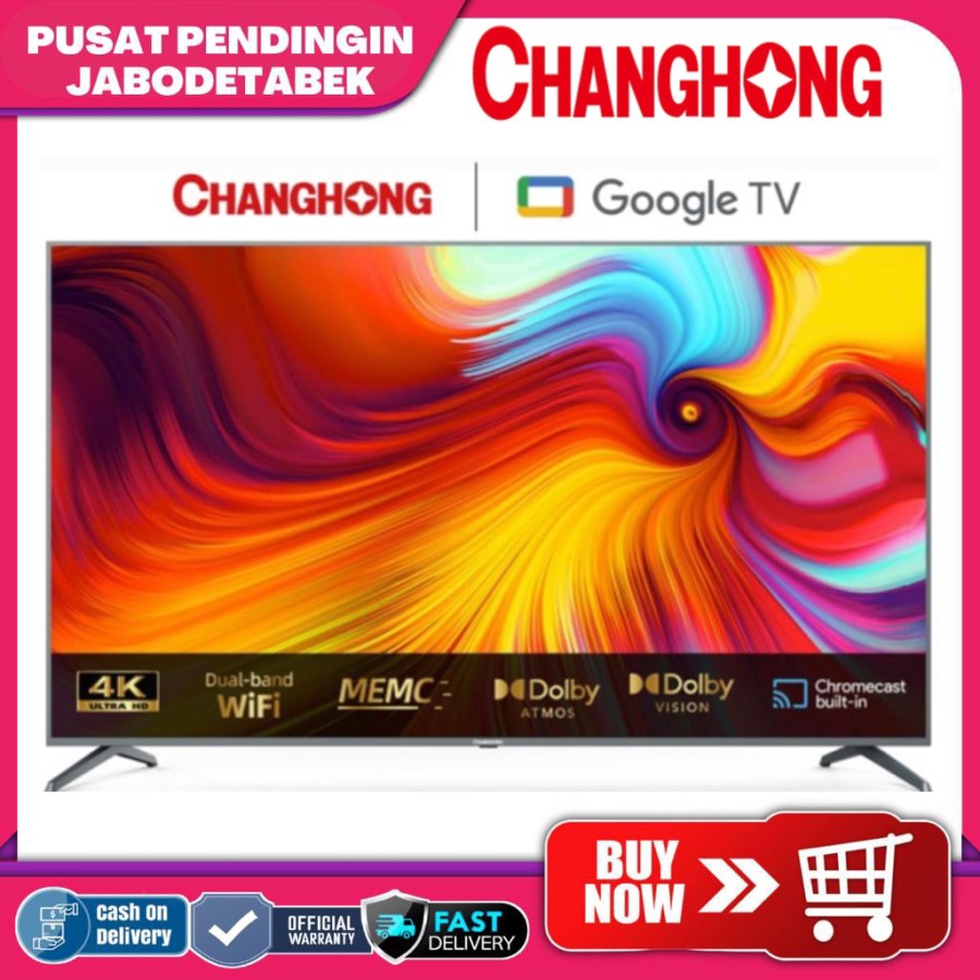 Jual Changhong U55h7 Pro Led Smart Google TV 55" Inch 4K HDR 55h7 Pro | Renos