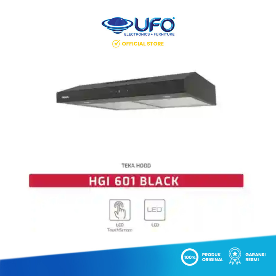 Jual Cooker Hood TEKA HGI 601 BLACK Slim Hood - Penghisap Asap Dapur ...