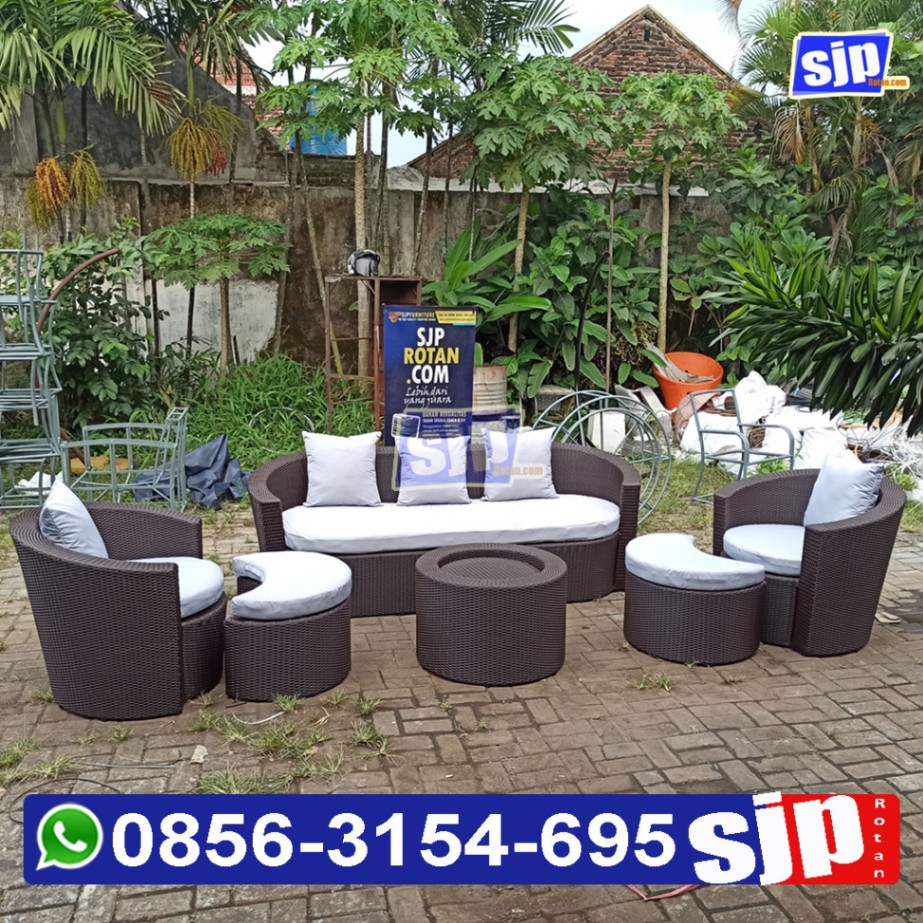 Jual MEWAH Set Sofa Rotan sintetis / Kursi ruang tamu rotan / Furniture ...