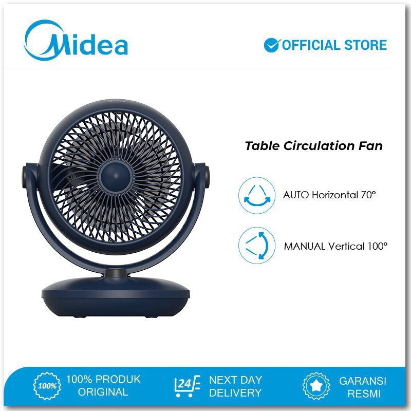 Jual Midea MFG150M0APB Kipas Meja / Circulation Fan Mini Size | Renos