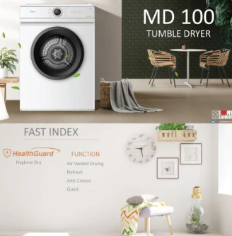 Jual Midea Tumble Dryer Kapasitas 7 Kg Model MD100A70 | Renos