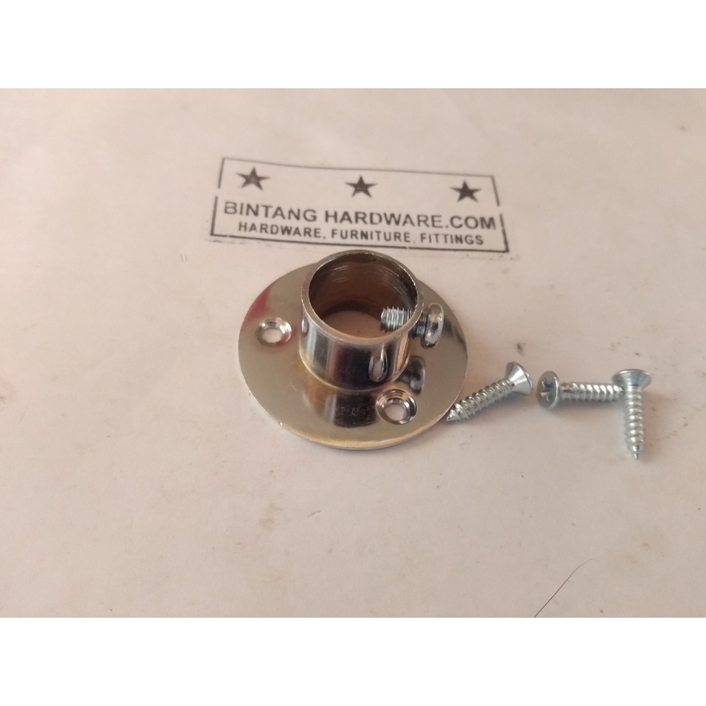 Jual Dop Pipa Bulat 5/8 inch Bahan Kuningan Bracket Topi 16mm Satuan ...