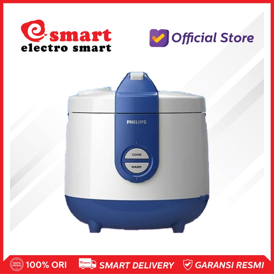 Jual Philips HD3119/31 Rice Cooker 2 Liter Basic Blue | Renos