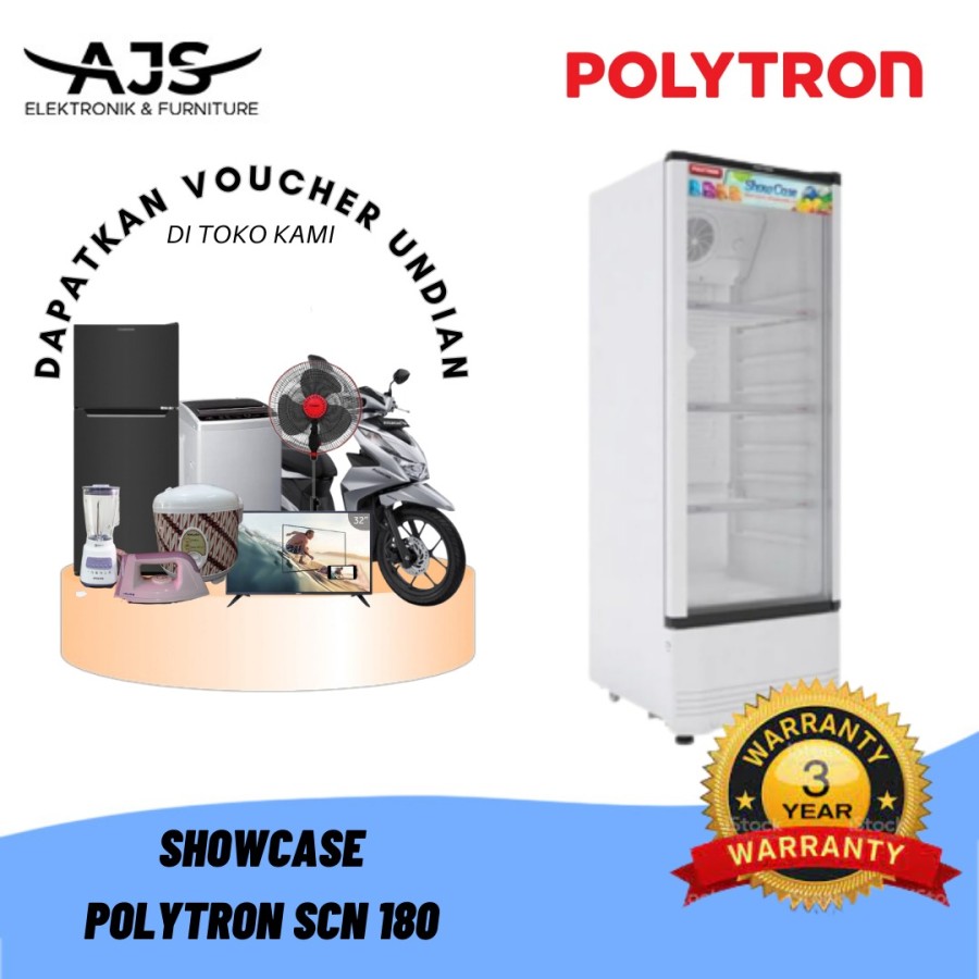 Jual SHOWCASE POLYTRON SCN 180 KAPASITAS 200 LITER | Renos