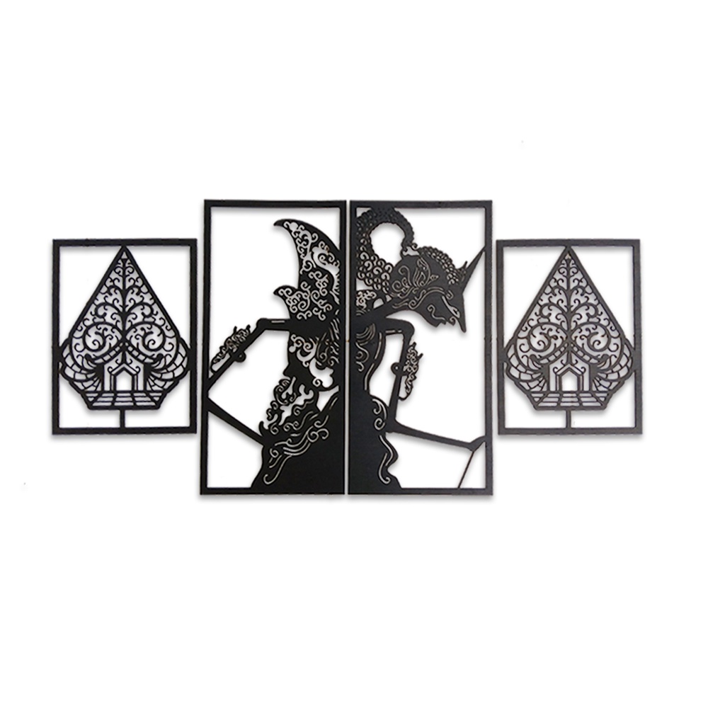 Jual Hiasan dinding kayu motif Wayang Kulit pajangan rumah walldecor ...