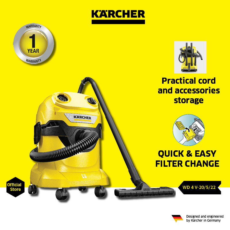 Jual Karcher WD 4 V-20/5/22 *EU Vacuum Cleaner Wet & Dry | Renos