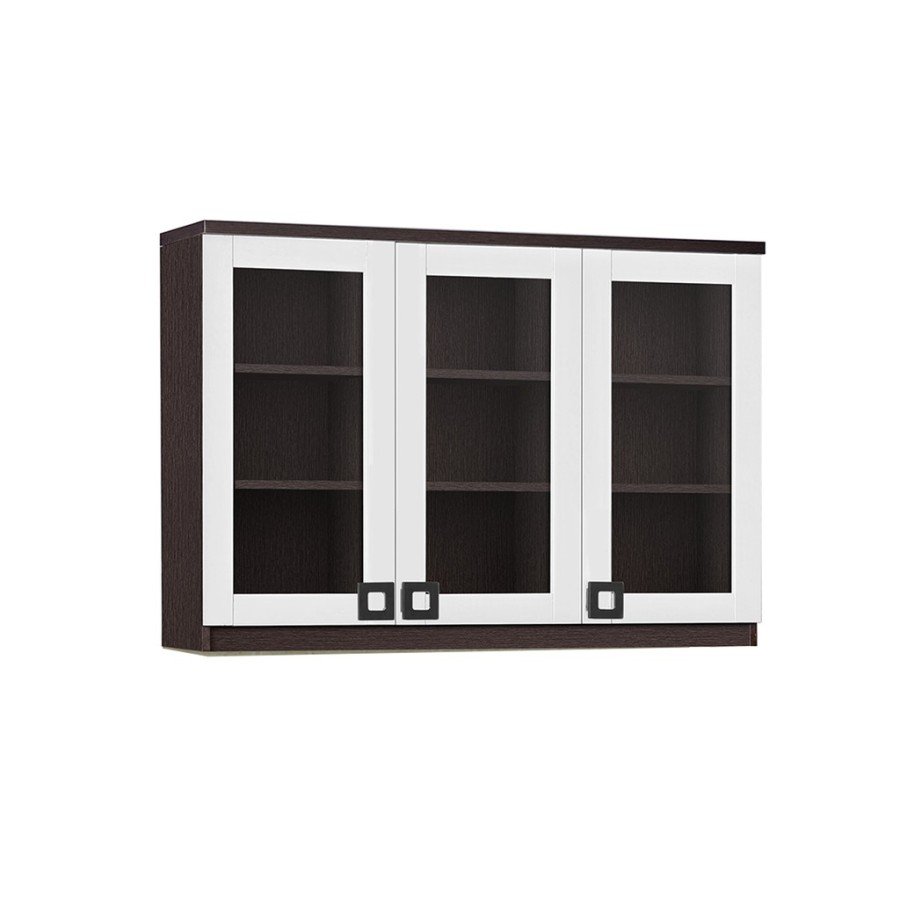 Jual Kitchen Set Atas 3 Pintu Kaca KSA 2563 | Renos