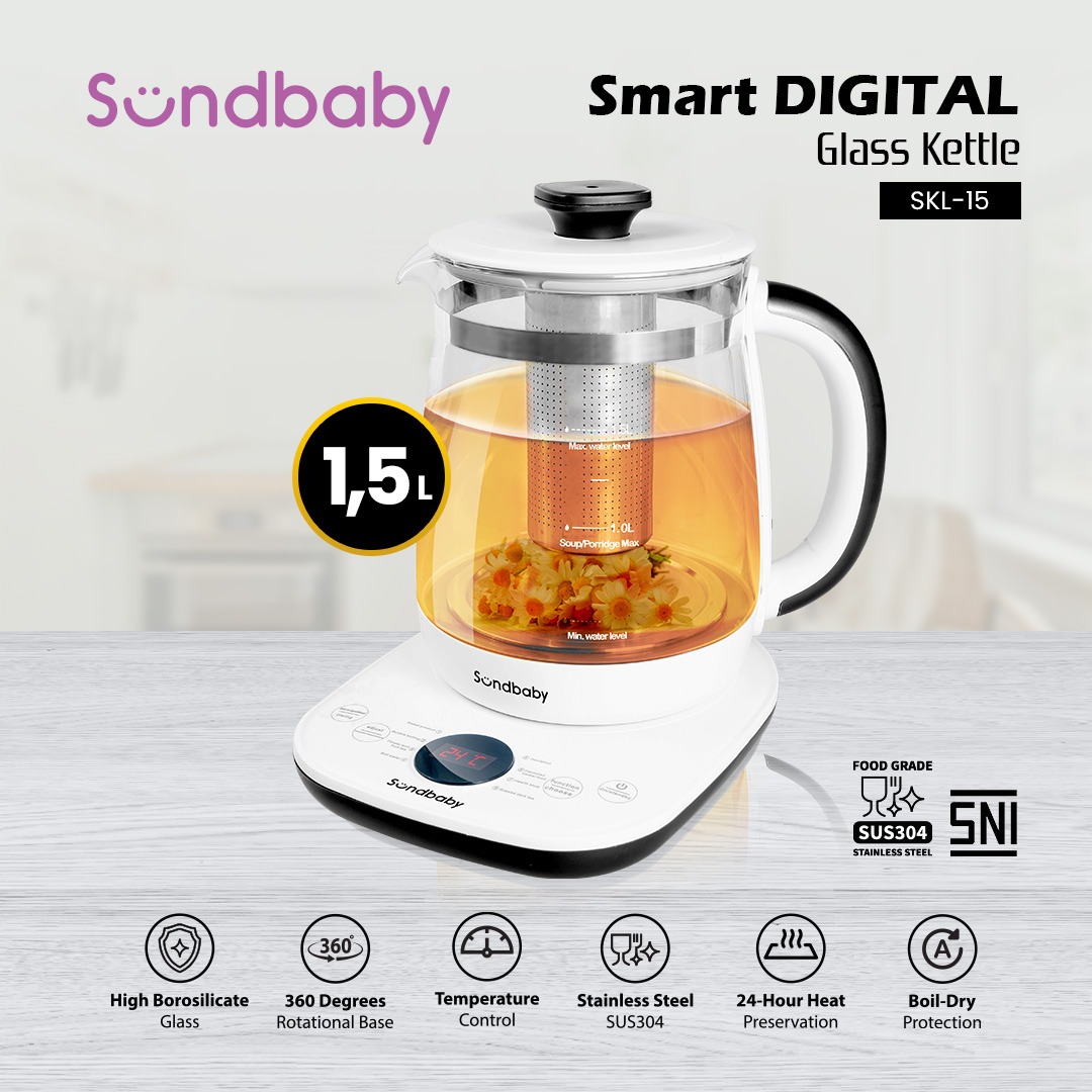 Jual Sundbaby Smart Digital Glass Kettle | Renos