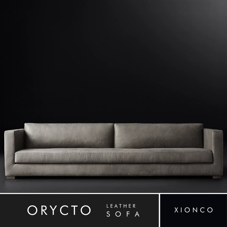 Jual XIONCO ORYCTO Leather Arm Couch Three Seat | Renos