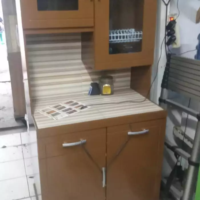 Jual Lemari Sayur 2 Pintu Minimalis Kayu Bloktik Tebal | Renos