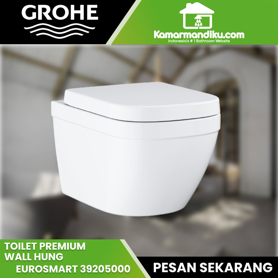 Jual Grohe Toilet Wall Hung Eurosmart 39205000 Berkualitas Garansi 10 ...
