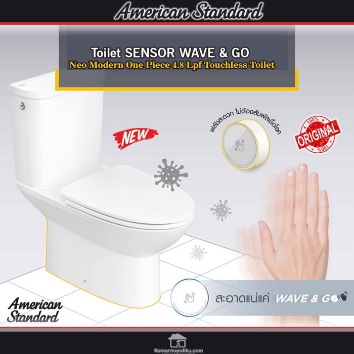 Jual American Standard neo modern CC kloset toilet sensor touchless ...