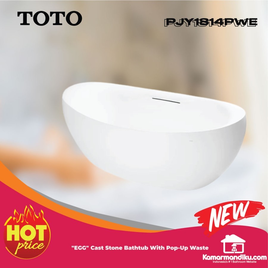 Jual Promo Toto bathtub Free standing terbaru PJY1814PWE | Renos