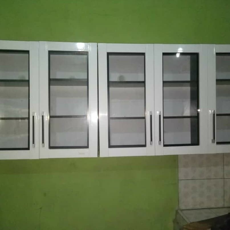 Jual Rak Dapur Kaca Lemari Gantung Dapur Kaca / Kitchenset | Renos
