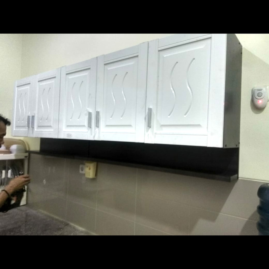 Jual RAK PIRING DAPUR KITCHENSET ATAS RAK BUMBU 5 PINTU UKURAN 197 CM ...
